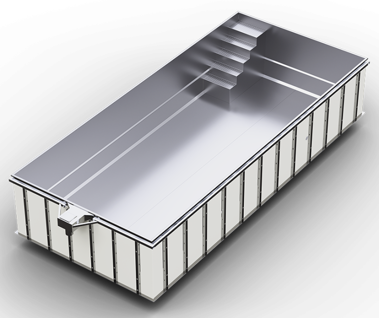 Rostfri stålpool - PoolJohan AB