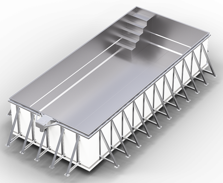 Rostfri stålpool - PoolJohan AB